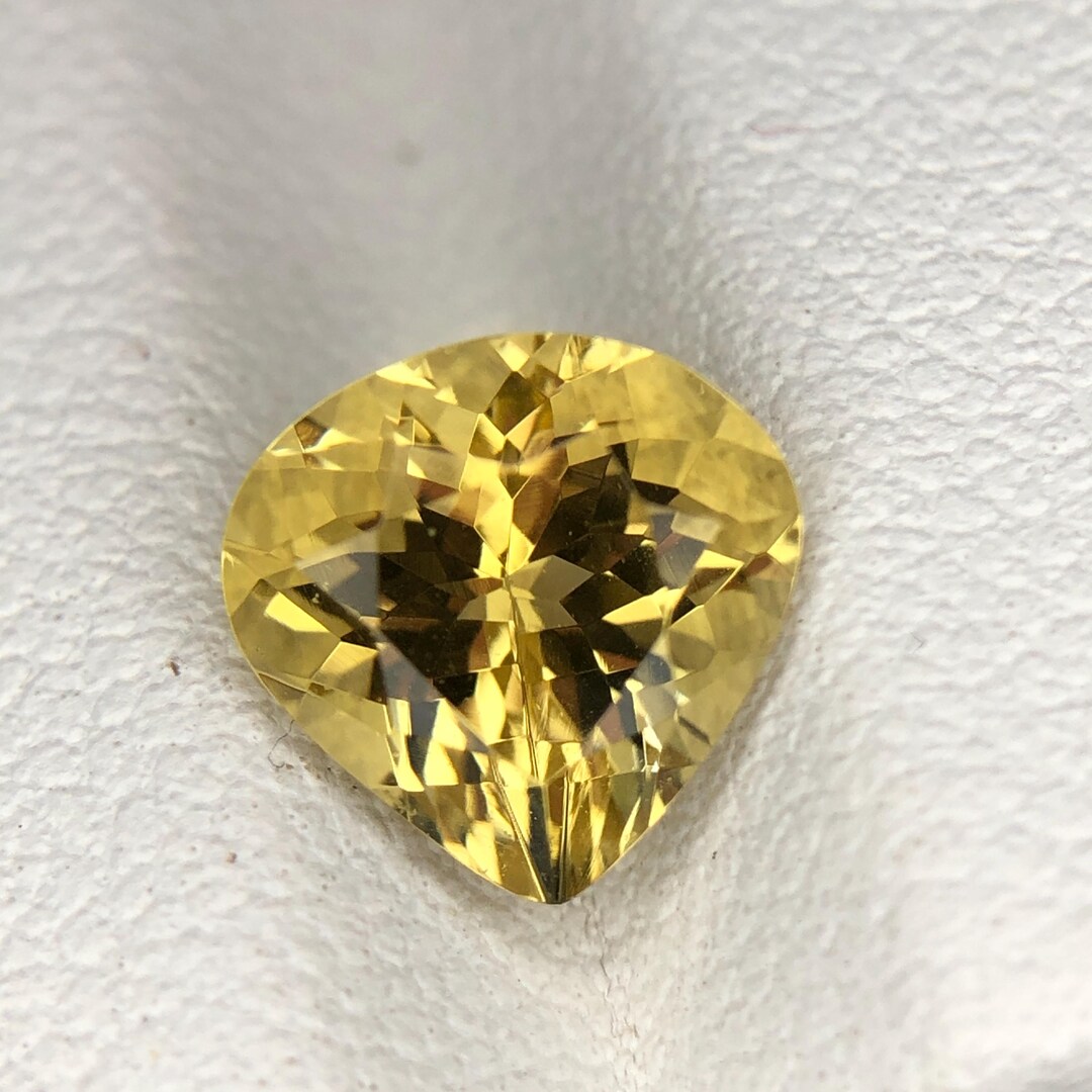 Natural Heliodor Yellow Beryl 1.65 Ct Heart Shaped | Untreated Unheated ...