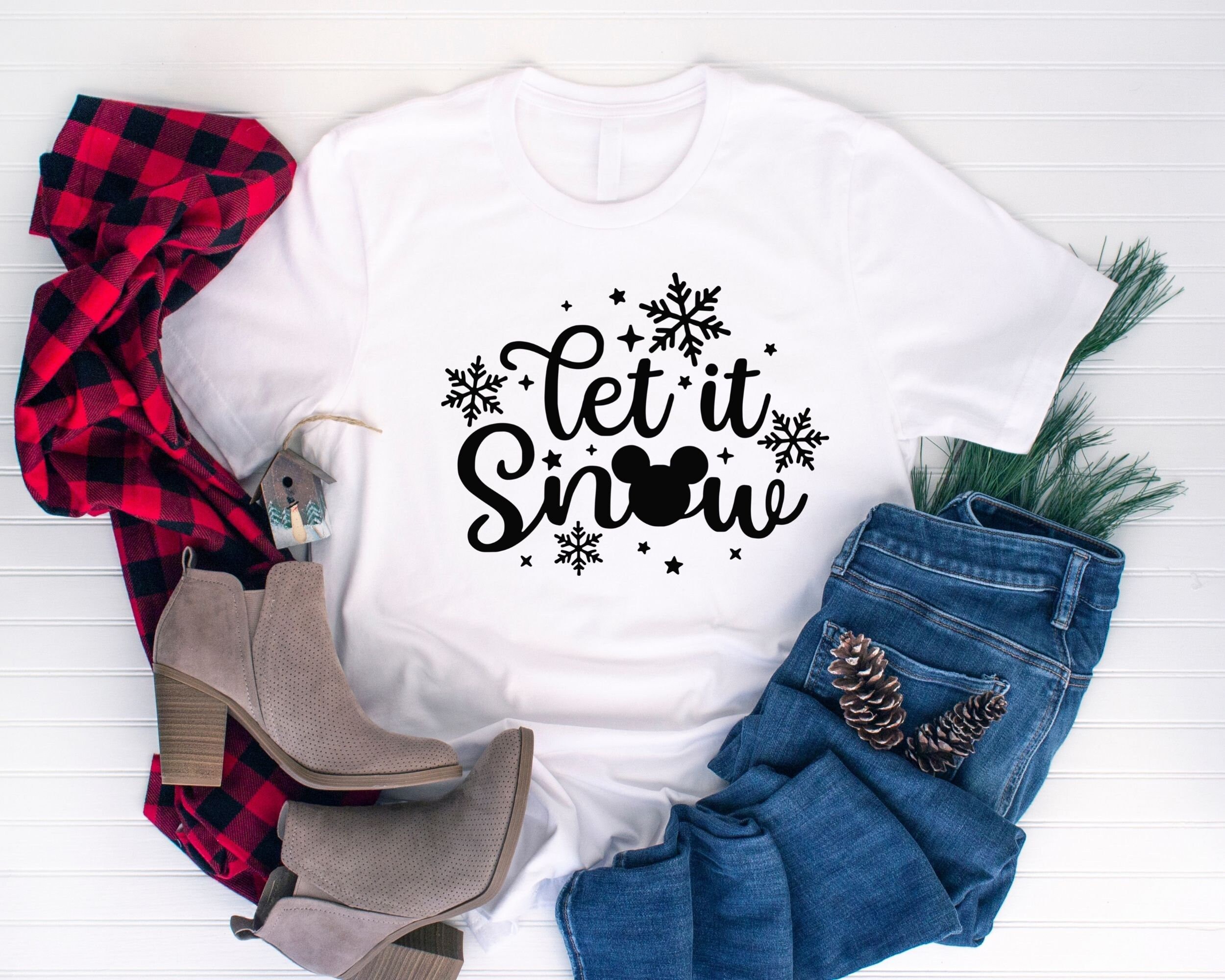 Let It Snow Svg, Vintage Christmas Svg, Christmas Quotes Svg ...