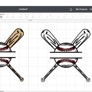 Baseball Split Monogram Png, Baseball Split Name Png, Baseball Split ...
