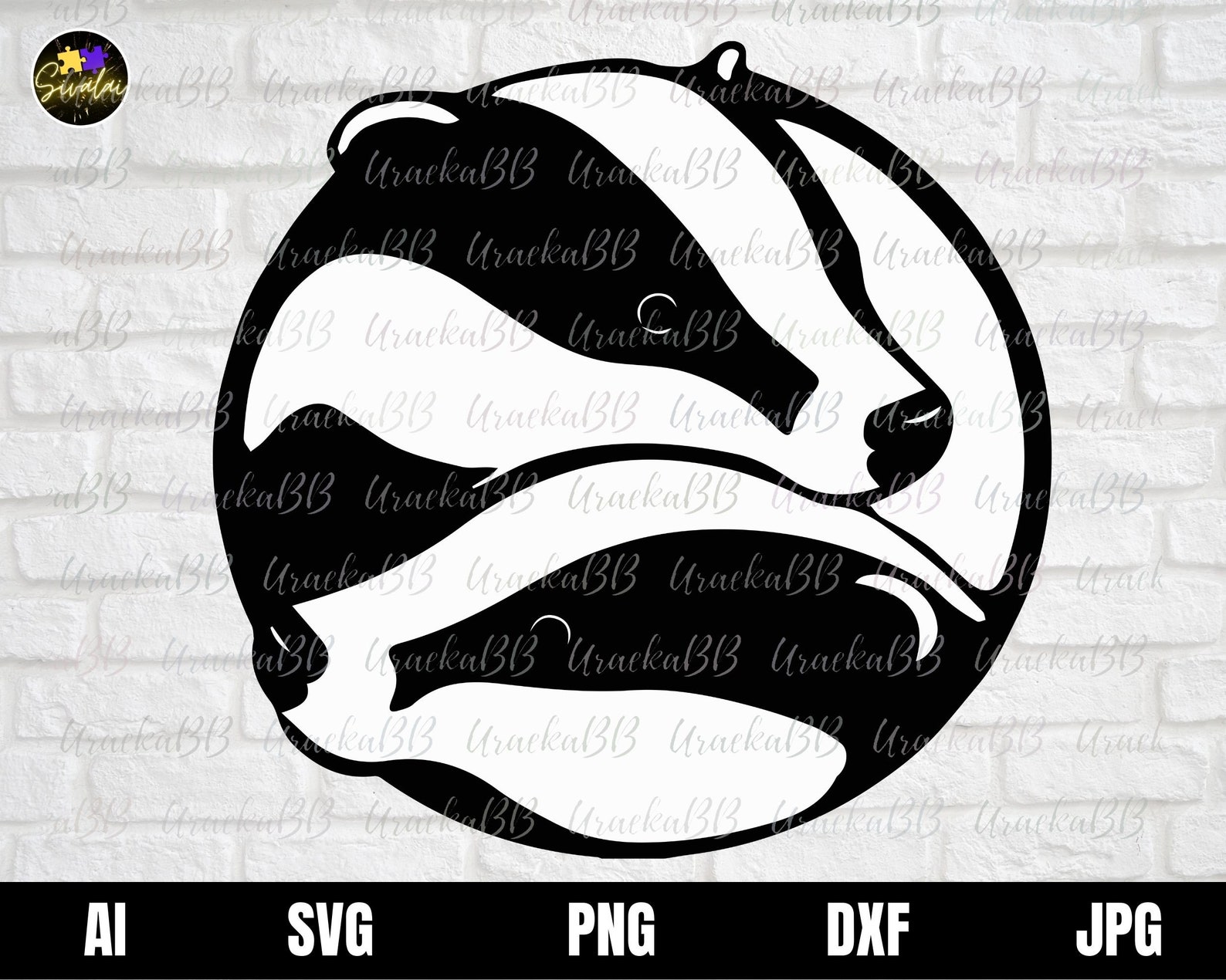 Badger Svg Forest Creatures Svg Badger Face Svg Badger | Etsy