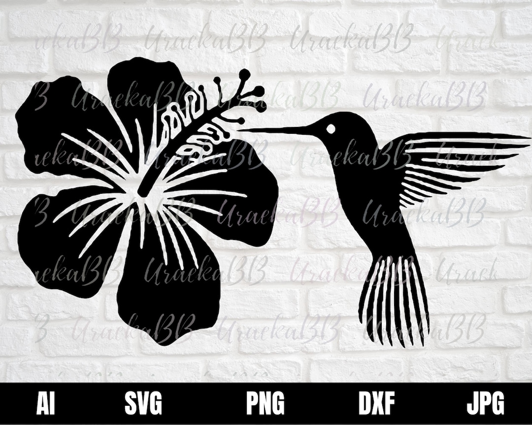 Hummingbird SVG, Bird SVG Hummingbird Flowers Svg, Flower Humming Bird ...