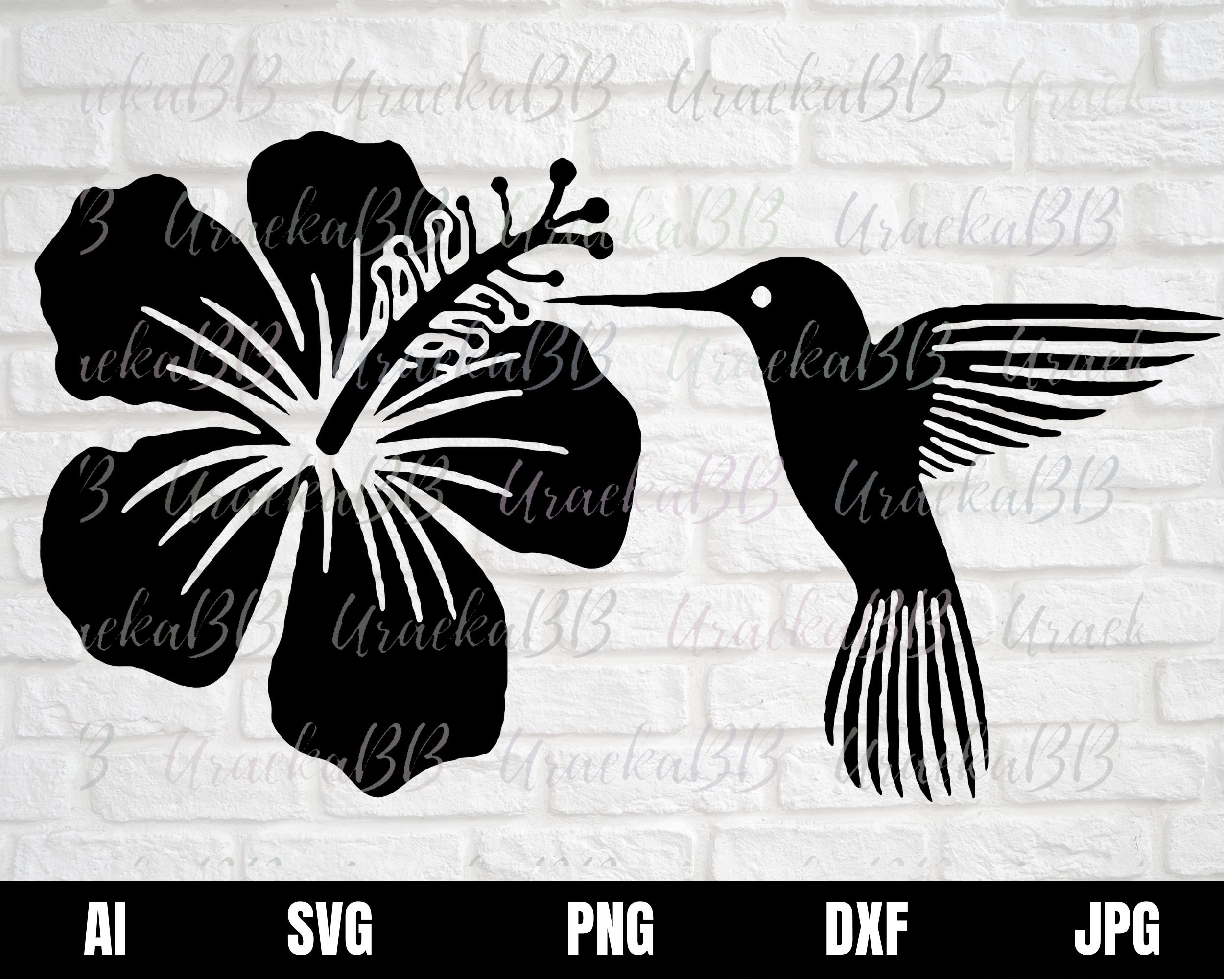 Colibrí SVG Pájaro SVG Colibrí Flores Svg Flor Tarareando - Etsy España