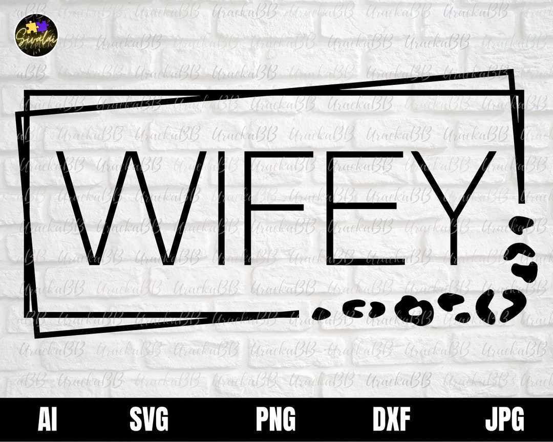 Wifey Svg, Wifey Cheetah Svg, Wife Leopard Print Frame Svg, Wife Svg ...