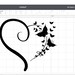 Butterflies Heart Svg, Butterfly Monogram Svg, Valentine Days Svg ...