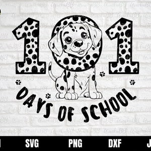 101 Days of School Svg , 101 Days of School, Dalmatian SVG ...