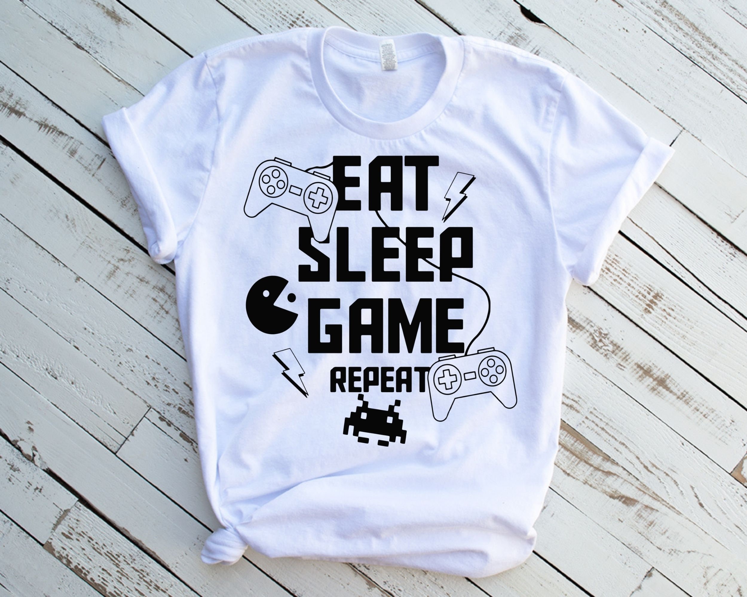Eat Sleep Game Repeat SVG Gamer svg Video Game svg Game - Etsy México