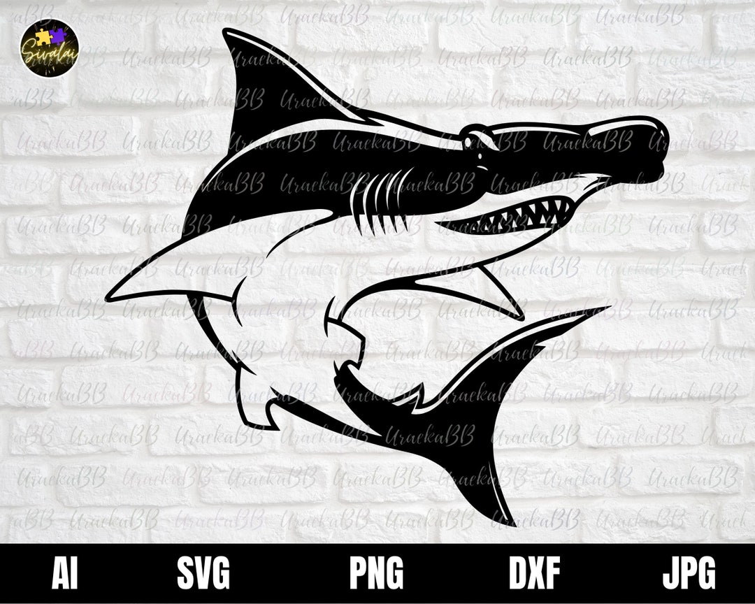 Hammerhead Shark Png, Animal Svg, Fish Svg, Hammerhead Shark Silhouette ...