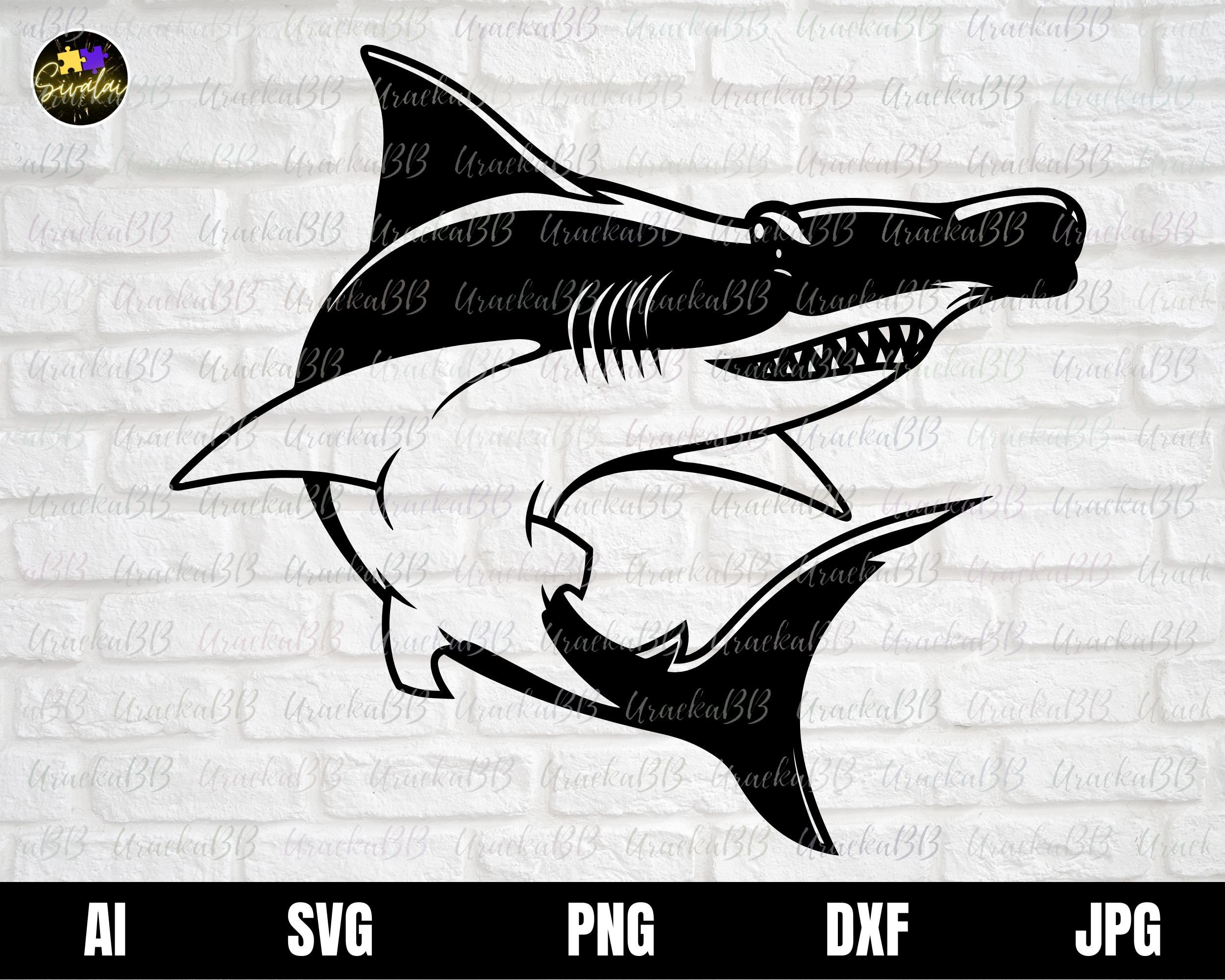 Hammerhead Shark Png, Animal Svg, Fish Svg, Hammerhead Shark Silhouette ...