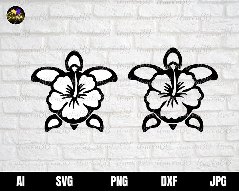 Turtle Svg Turtle Hawaii Svg Turtle Flower Svg Sea Turtle - Etsy