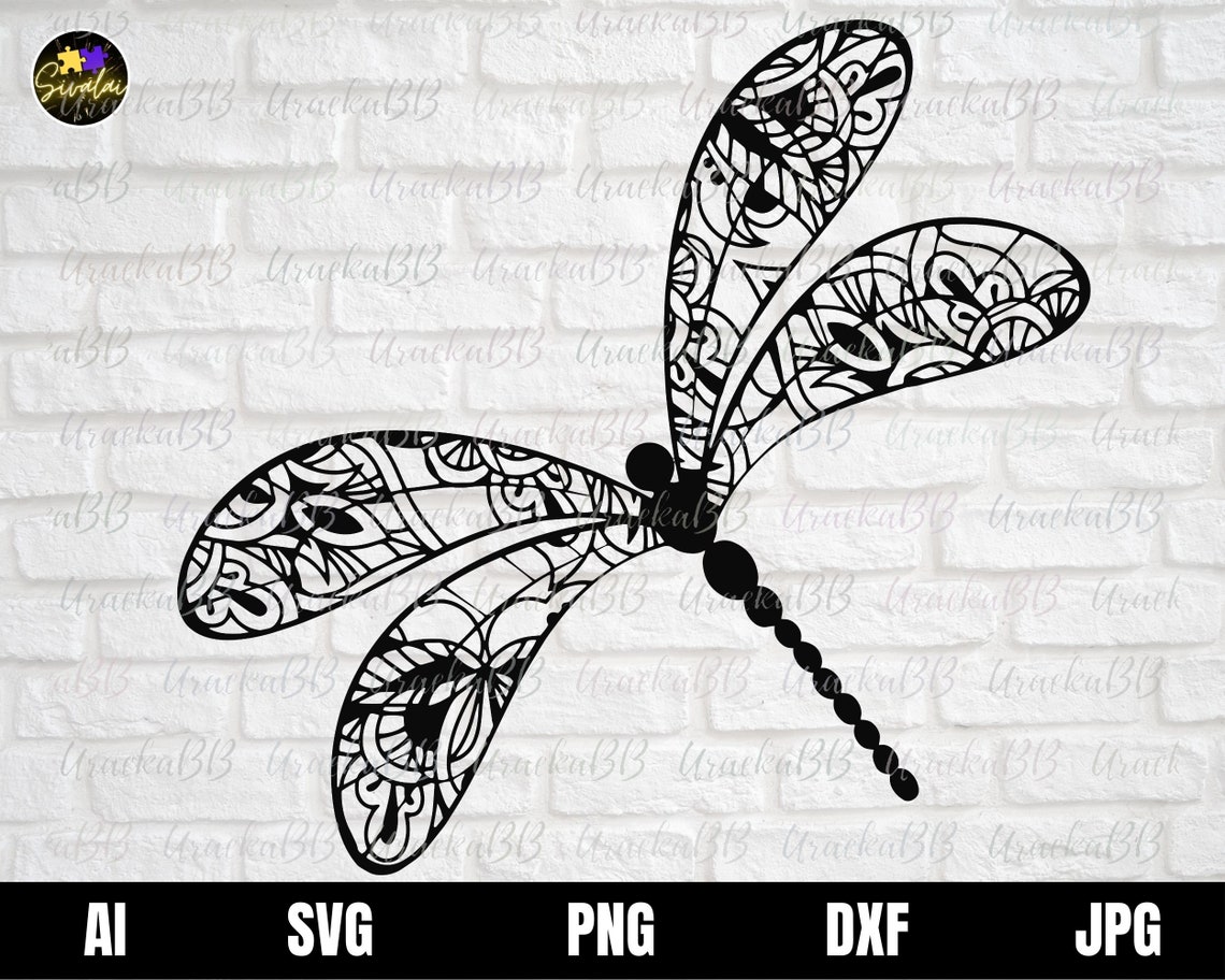Dragonfly Svg Fly Svg Insect Svg Mandala Dragonfly Svg - Etsy