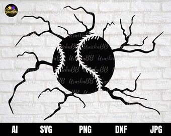 Baseball Svg, Baseball Svg, Smashing Wall Baseball Svg, Baseball Logo ...