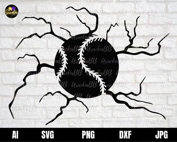 Smashing Baseball Svg Baseball Svg Smashing Wall Baseball - Etsy