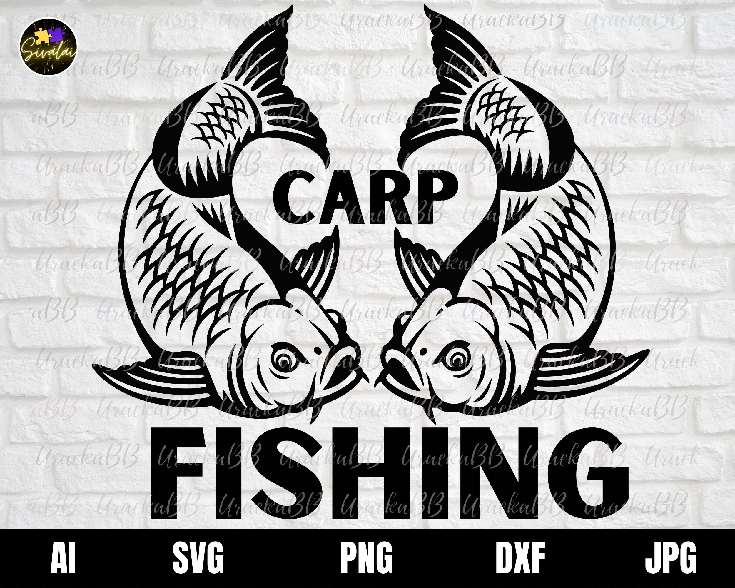 Carp Fish Svg, Carp Svg, Carp Fishing Svg, Fishing Svg, Lake Fishing ...