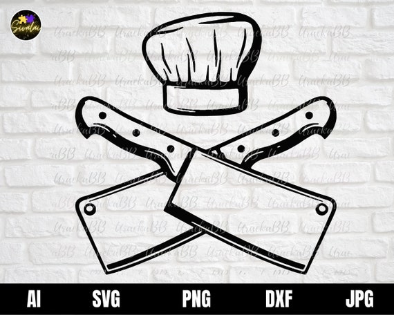 Meat Cleaver Svg Butcher Logo Svg Cleaver Svg Cleaver Cut | Etsy