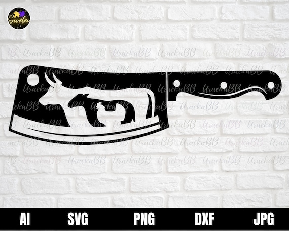 Meat Cleaver Svg Butcher Svg Cleaver Svg Cleaver Cut Files | Etsy India