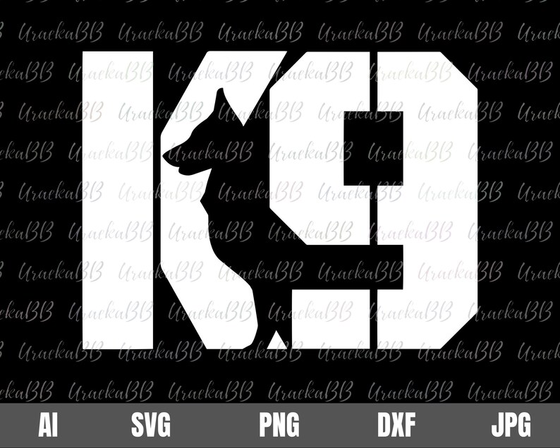 White K9 Police Dog Svg, K9 Police Dog White Log, K9 Police Dog ...