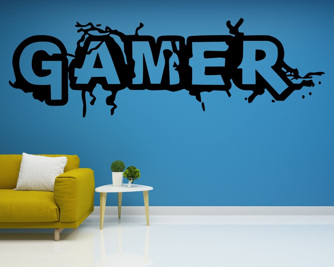 Gamer Svg Gamer Wall Room or Doors Gamer Decor Cricut Cut - Etsy