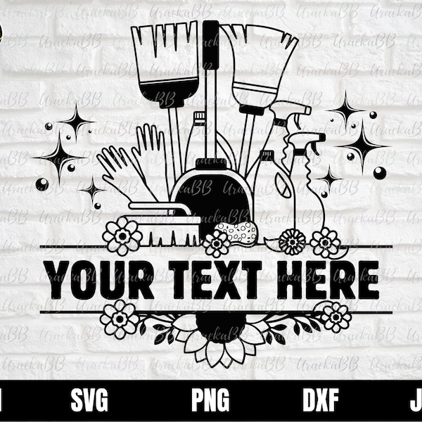 Flower Cleaning Logo Svg - Etsy