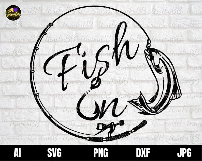 Fish on Svg Fish Svg Fishing Svg Bass Fishing Svg Fish - Etsy