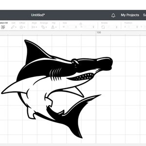 Hammerhead Shark Png, Animal Svg, Fish Svg, Hammerhead Shark Silhouette ...