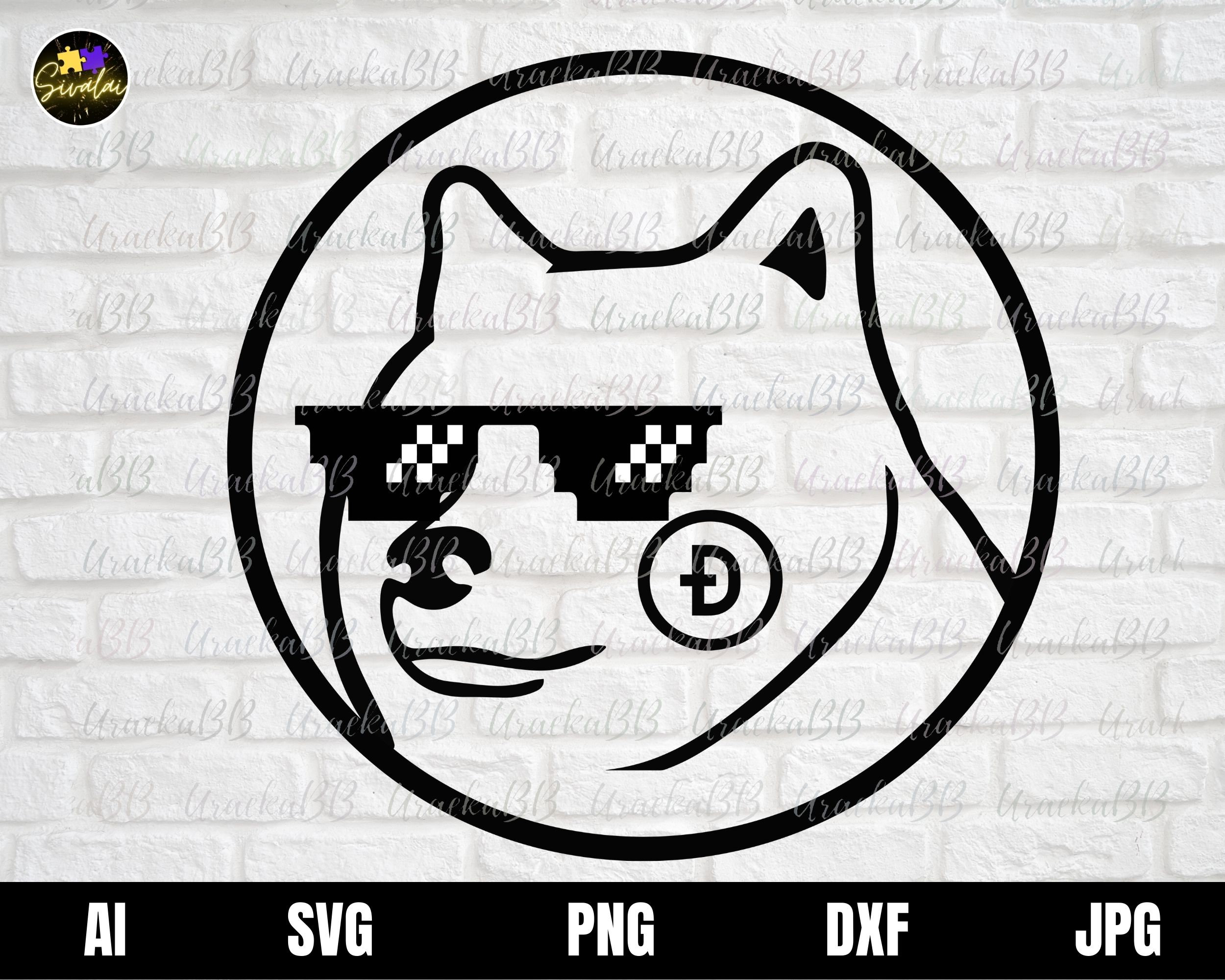 Dogecoin Svg, grappige Dogecoin Svg, Dogecoin Millionaire, Shiba Inu ...