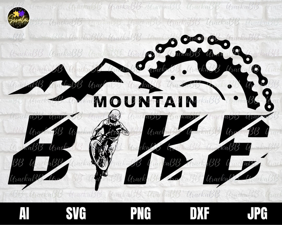 VTT VTT SVG, VTT Clipart, VTT svg, vélo svg, homme vététiste svg, VTT ...
