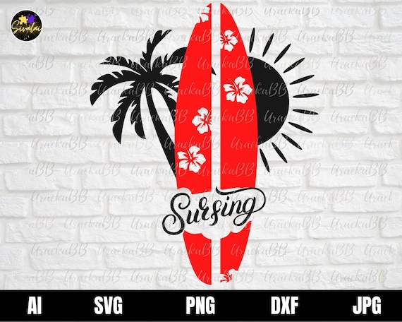 Surfing Svg Surfer Svg Surf Board Silhouette Summer Beach - Etsy Canada
