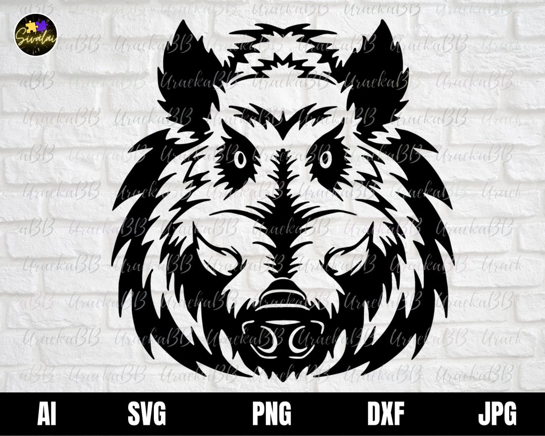 Boar Head Svg, Warthog Svg, Wild Boar Svg, Pig Svg, Boar Svg, Wild ...