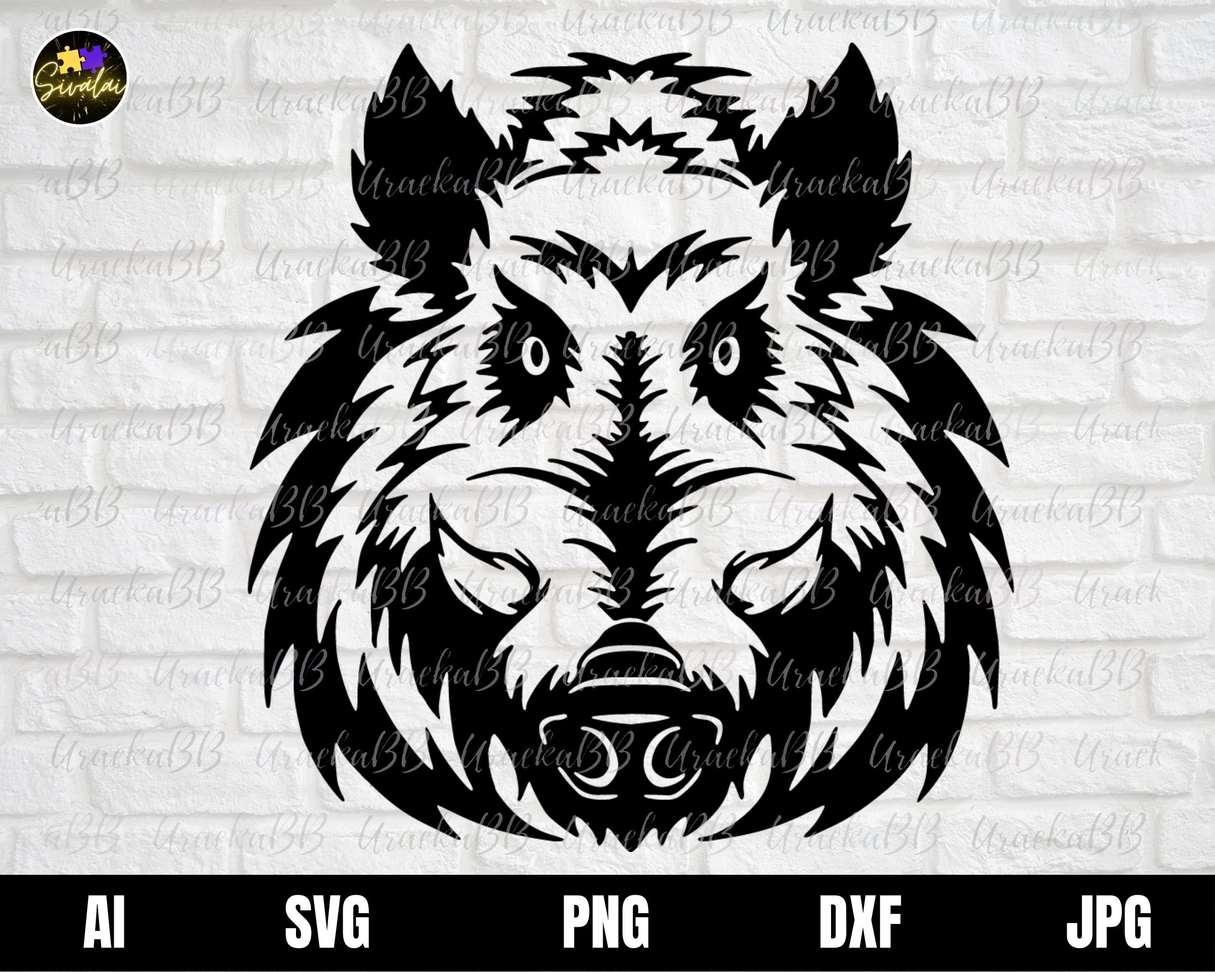 Boar Head Svg, Warthog Svg, Wild Boar Svg, Pig Svg, Boar Svg, Wild ...
