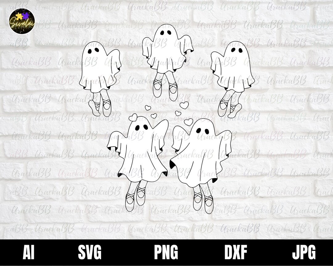 Ballet Ghost Svg, Ballet Dancer Spooky Svg, Dance Halloween Svg, Ghost ...