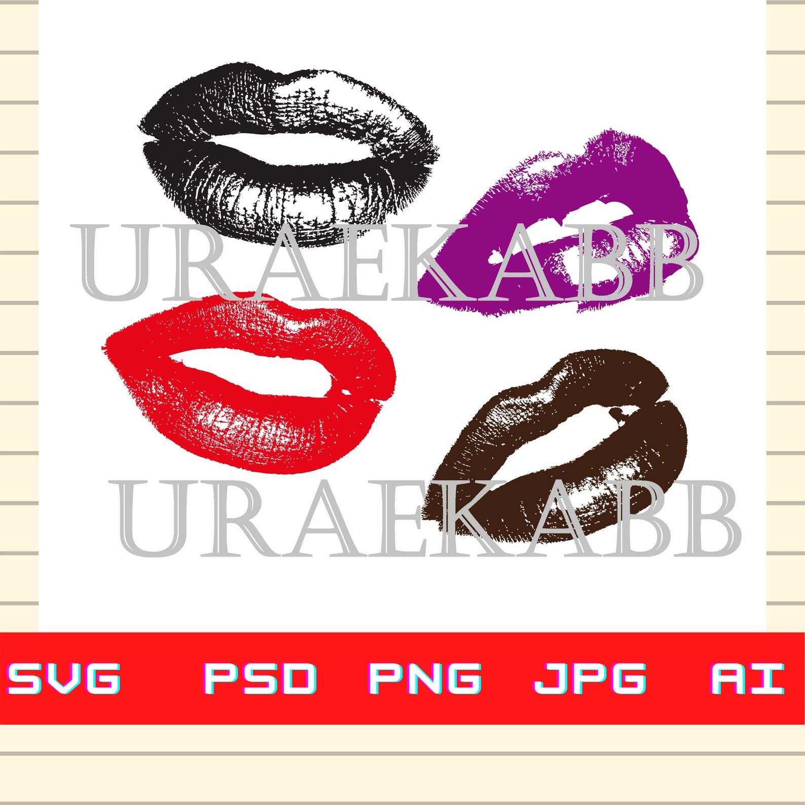 Lips SVG Lips File Bundle Svg Kiss Bleeding Lips Biting - Etsy