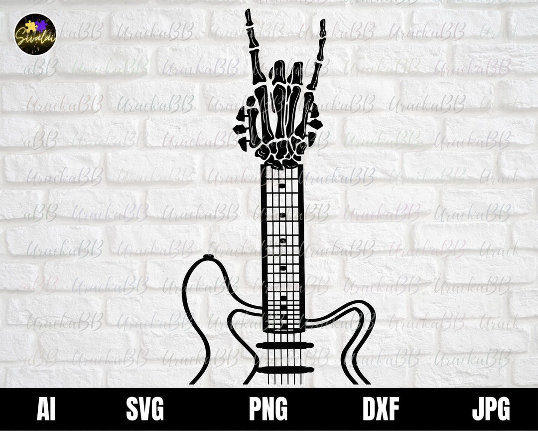 Rock Hand Svg, Skeleton Hands Svg, Skeleton Rock on Hand Svg, Skull ...