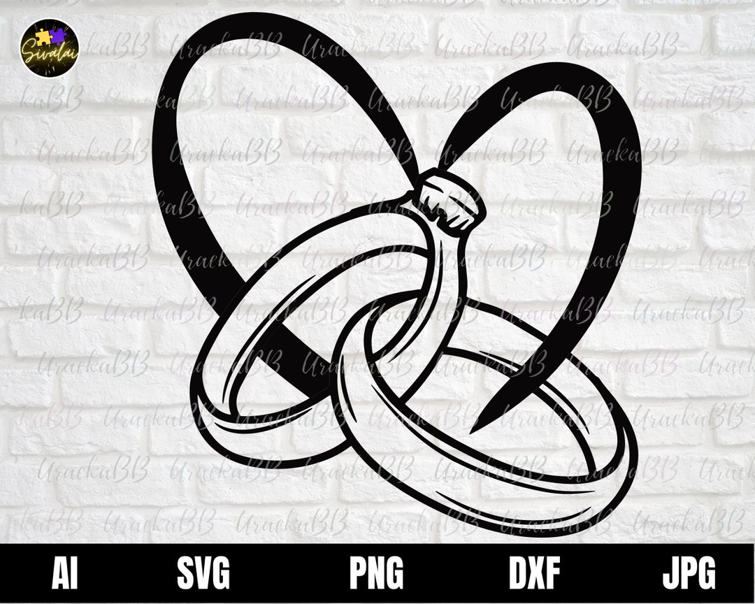 Heart Ring Svg, Wedding Ring SVG, Couple Rings SVG, Wedding Rings Svg ...