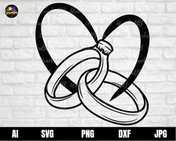 Heart Ring Svg Wedding Ring SVG Couple Rings SVG Wedding - Etsy