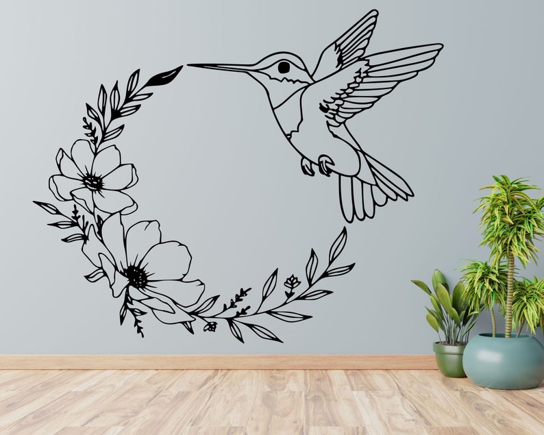Bird Svg Hummingbird Svg Hummingbird Flowers Svg Flower - Etsy