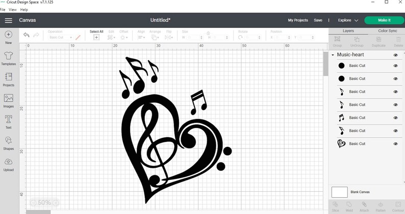 Heart Music Notes Svg Music Note Heart Svg Heart Love Symbol - Etsy