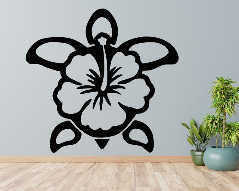 Turtle Svg Turtle Hawaii Svg Turtle Flower Svg Sea Turtle - Etsy