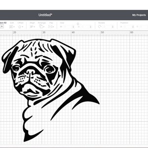 Pug Svg, Pug Head Svg, Dog Svg, Pug Face Svg, Cute Pug Face Svg, Pug ...