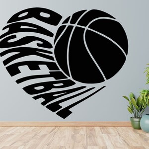 Basketball Heart Svg Basketball Svg Basketball Love Svg | Etsy