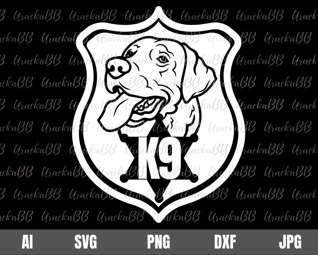 Testa di Labrador Svg, Cane K9 Svg, K9 Svg, Cane poliziotto K9 SVG ...