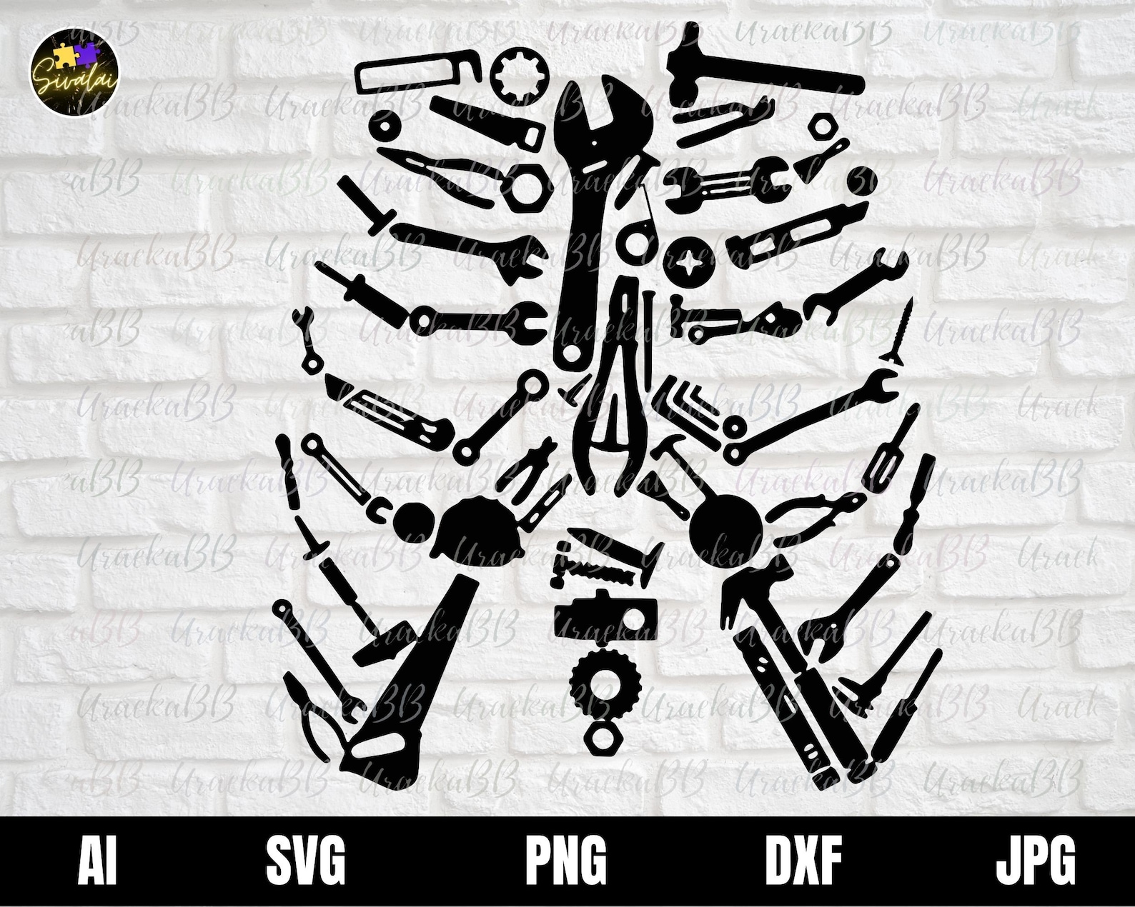 Funny Mechanic Tools Skeleton Svg, Mechanic Life SVG, Mechanic Tools ...