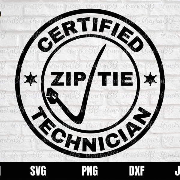 Zip Tie Certified Png - Etsy