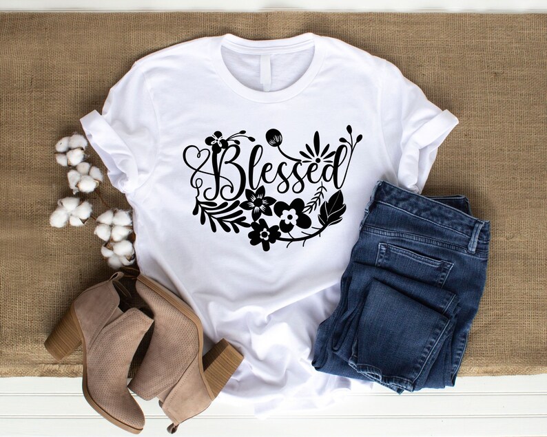 Blessed Flower Svg, Flower Quote Svg, Blessed Svg, Quotes Svg ...