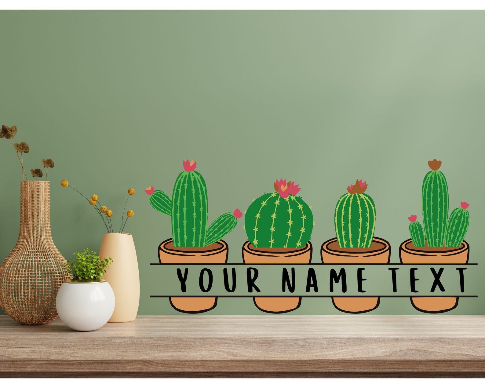 Split Cactus Svg Cactus Split Monogram Svg Design Cactus - Etsy