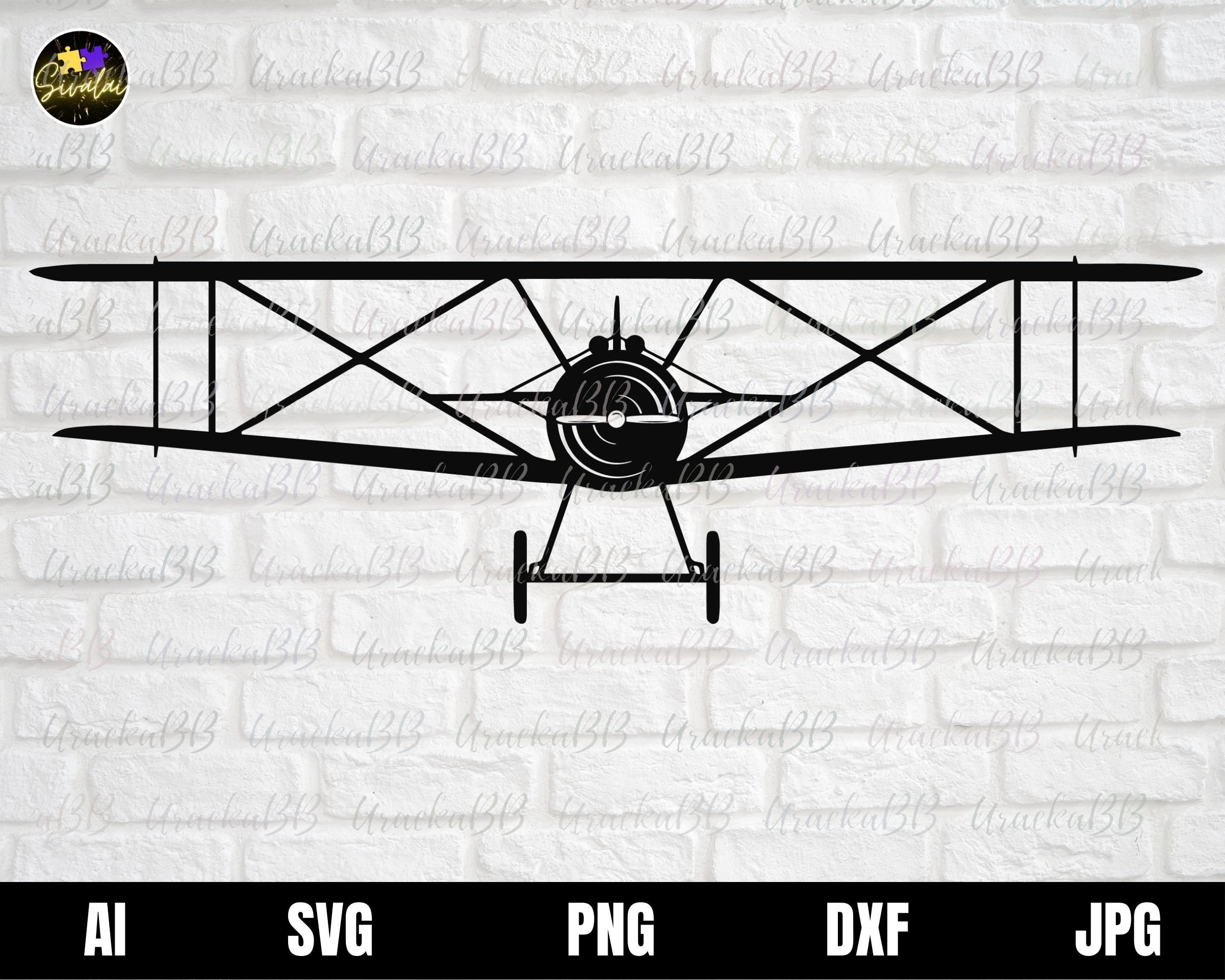 Avión svg biplano svg avión vintage svg volar svg avión de | Etsy España