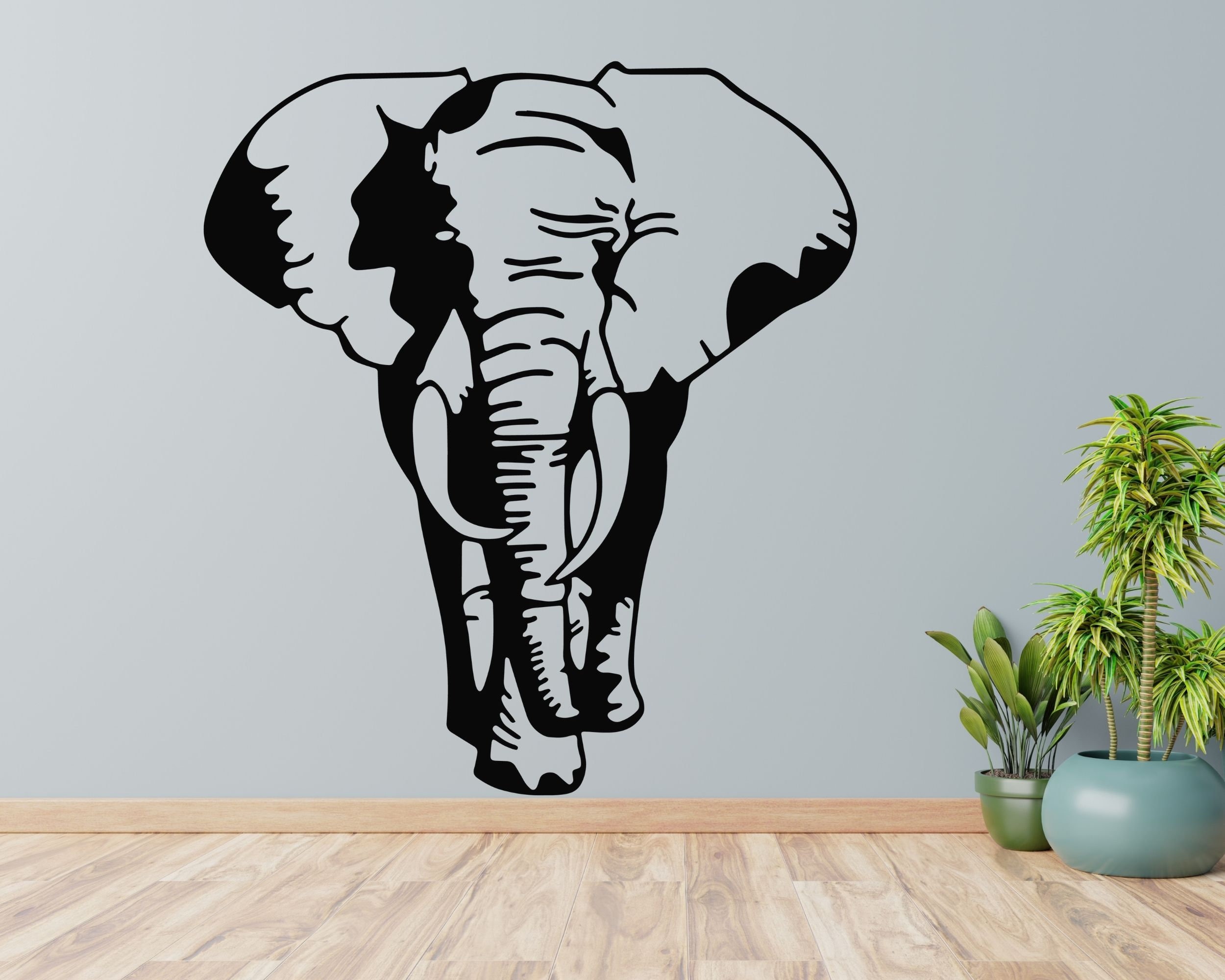 Elephant Face Elephant Head Svg Elephant Face Svg African - Etsy