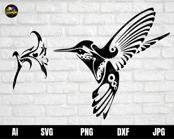 Hummingbird SVG Bird SVG Hummingbird Flowers Svg Flower - Etsy