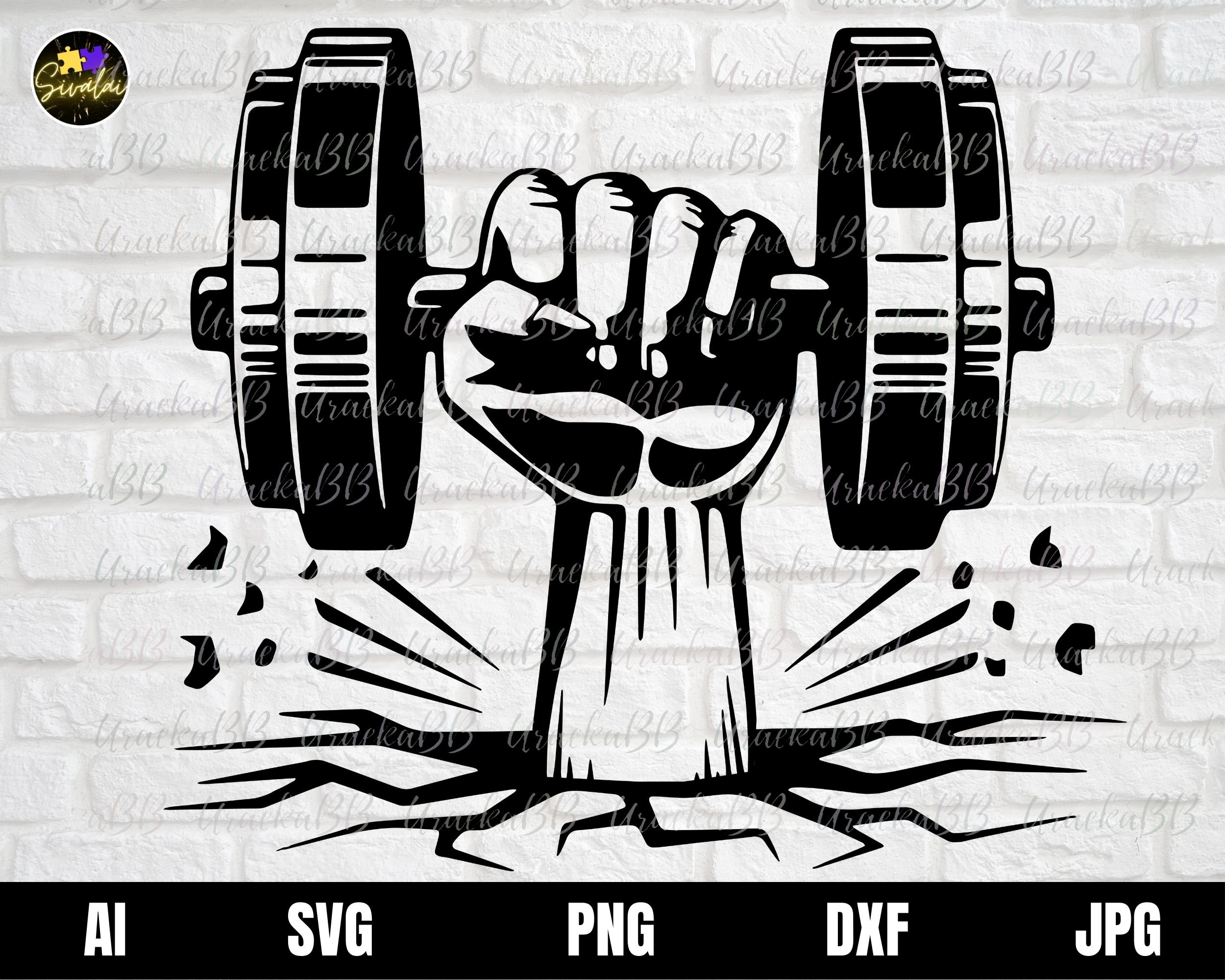 Dumbbell Svg, Barbell Svg, Dumbbell Svg Cricut, Weightlifter Svg ...