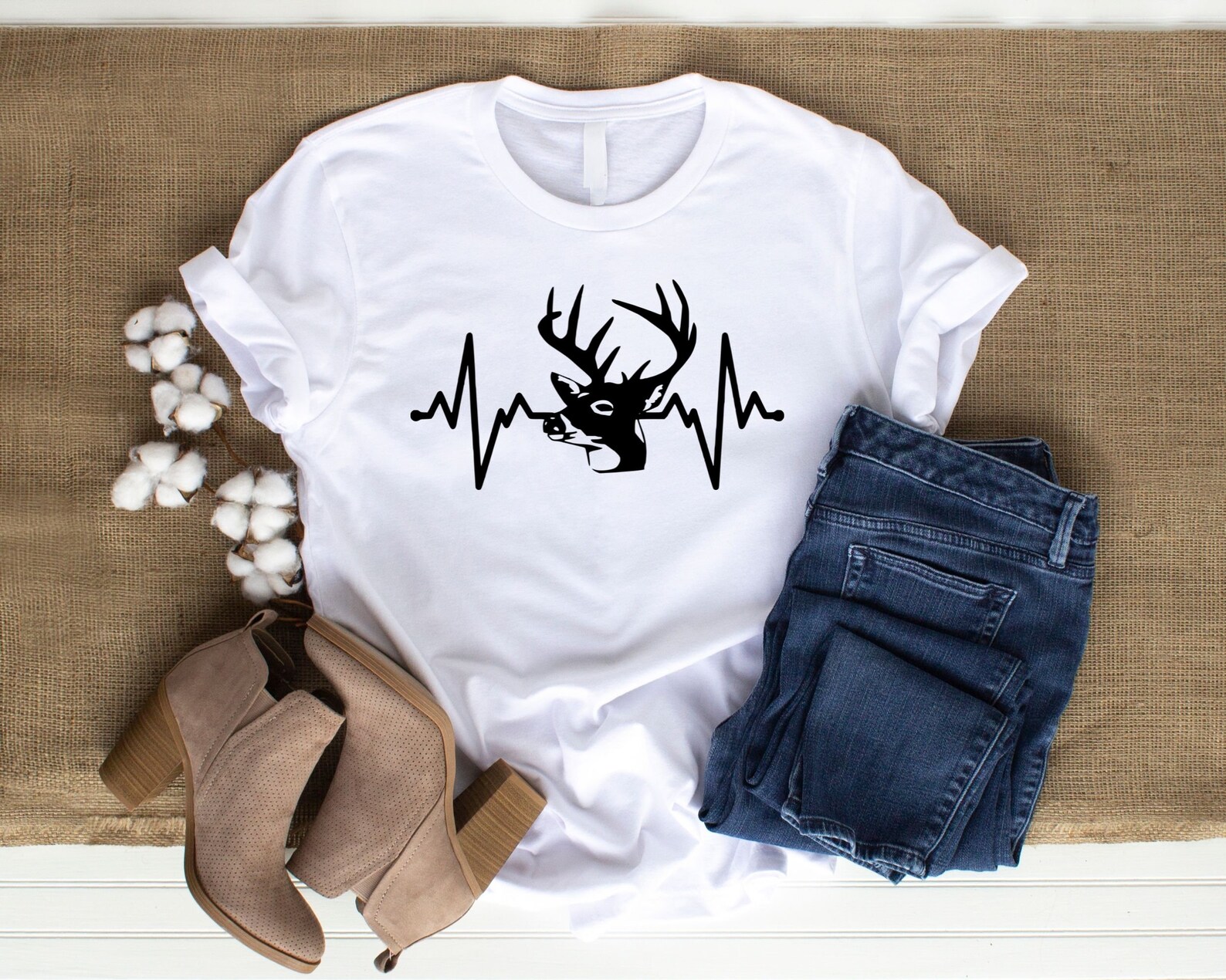 Hunting Svg Deer Svg Heartbeat Svg Deer Hunting Svg Deer - Etsy