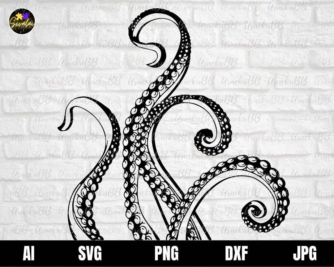 Octopus Png, Octopus Tentacles Svg, Octopus Svg, Tentacle Svg, Kraken ...